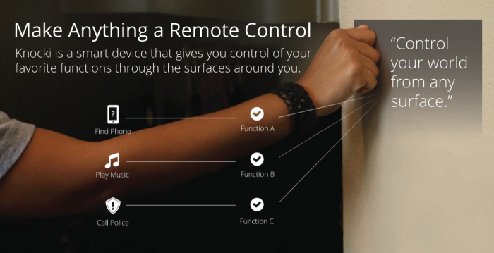 Knocki™ is a wireless device that instantly transforms any surface into ...