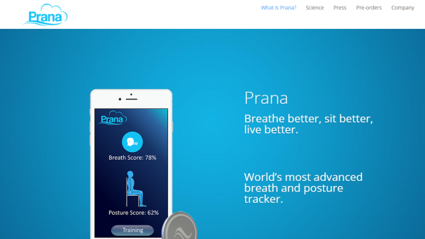‘Prana’ wearable breath and posture tracking device | Innovation Essence