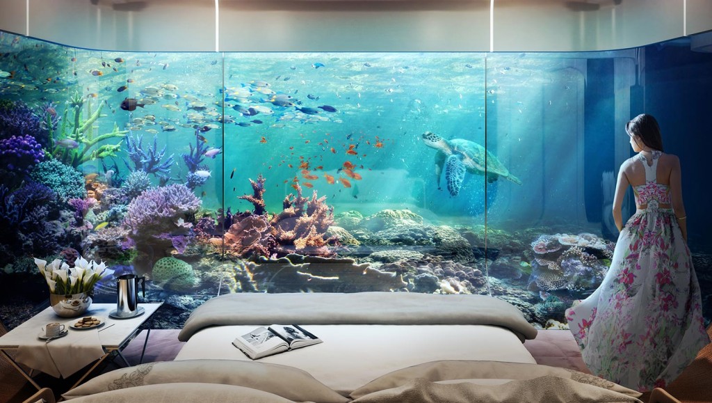 Dubai’s floating house that is half over the water and other half under ...