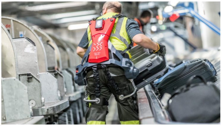 German Bionic's Cray X - Exoskeleton Back support for lifting ...