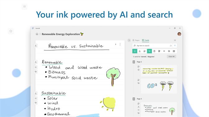 Microsoft Journal - notetaking A.I.-powered Journal app designed for ...