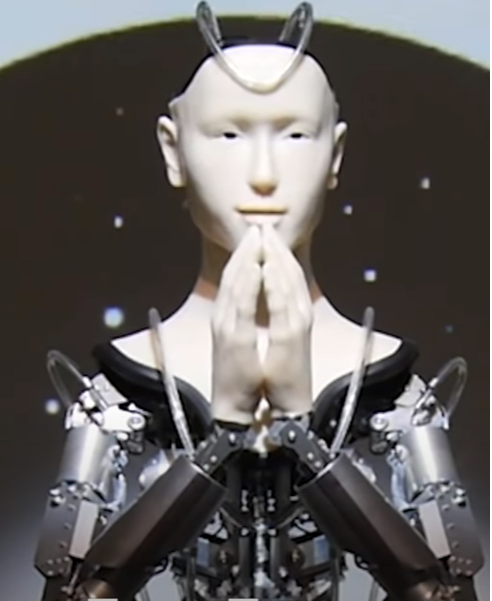 Osaka University have developed a robot 'deity' that preaches Buddha's ...