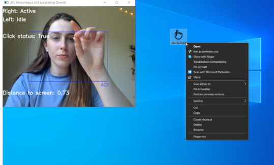 University College London has developed software (MotionInput v3) to ...