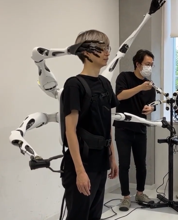 University of Tokyo has developed interchangeable robot arms (‘Jizai Arms’) that can be worn ...